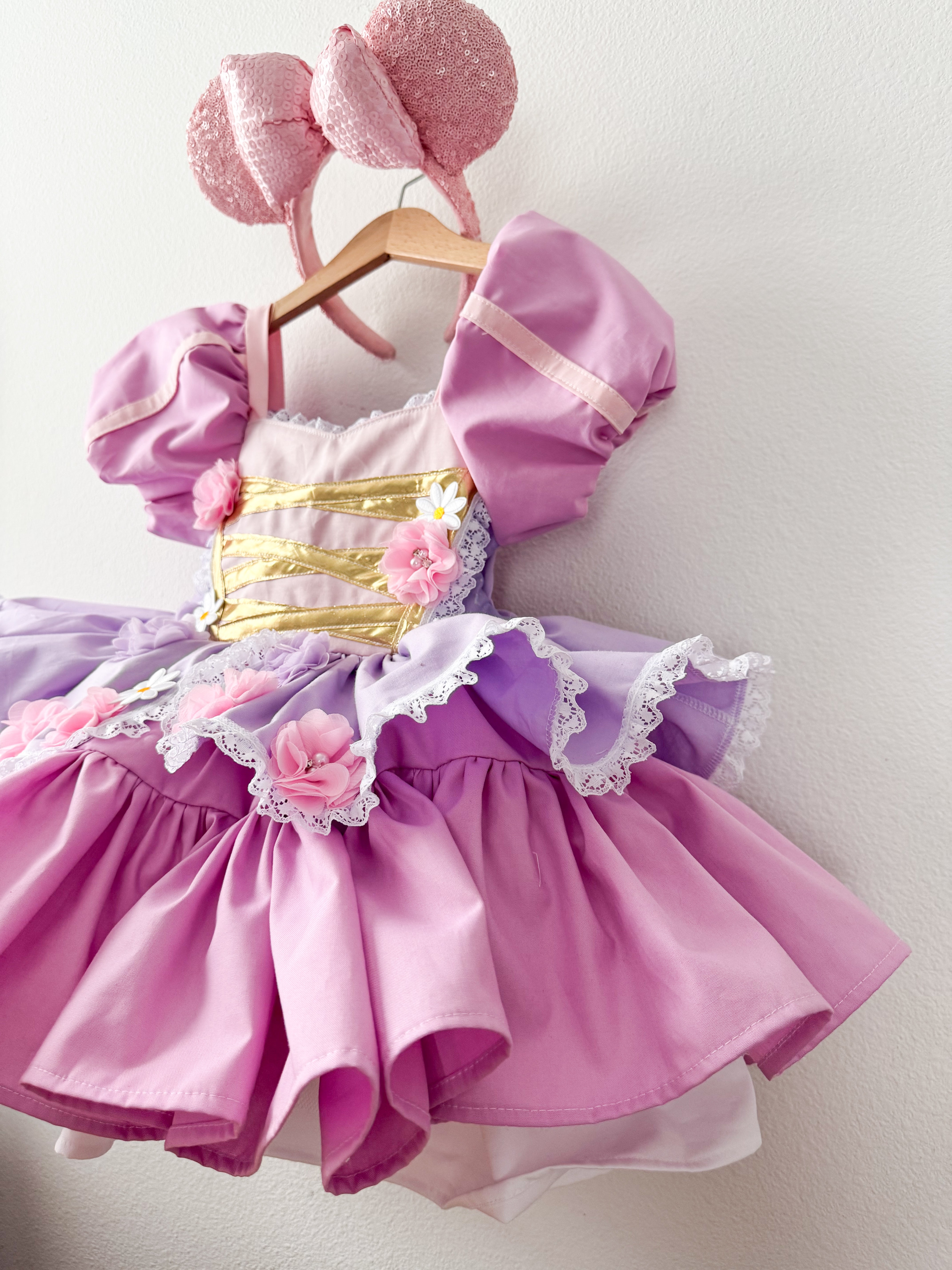 PREORDER Flower princess poof dress with petticoat layer – LittleFoxtrot